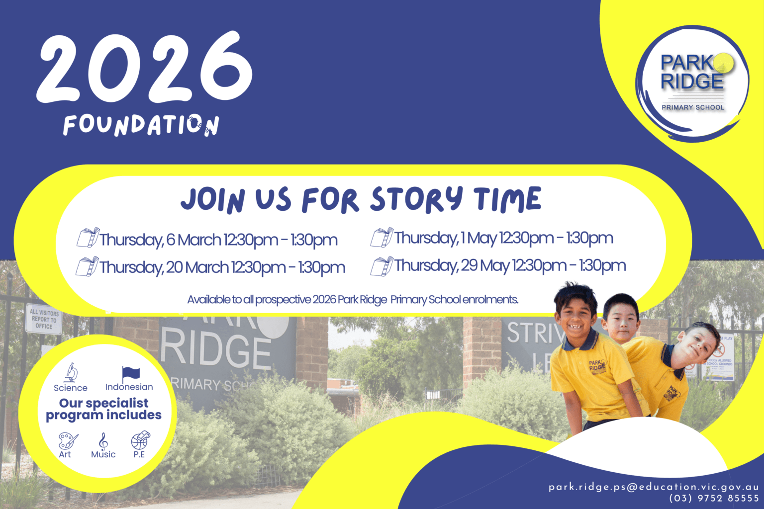 Home - Park Ridge Primary School